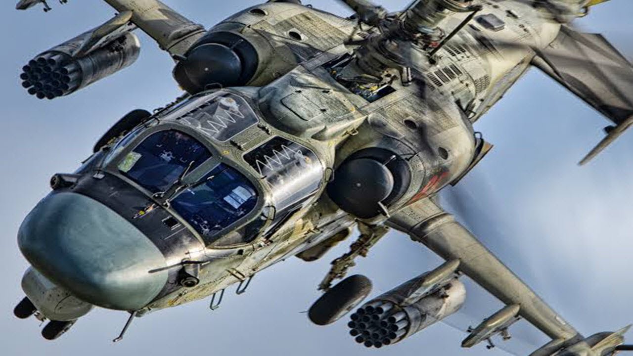 Russian Ka-52 Alligator Attack Helicopter - YouTube