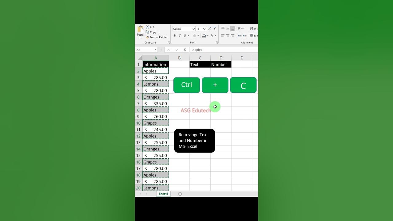 Advanced Excel Tutorial: Rearrange Data from Rows to Columns 📊 #ExcelHacks #DataRearrangement # ...