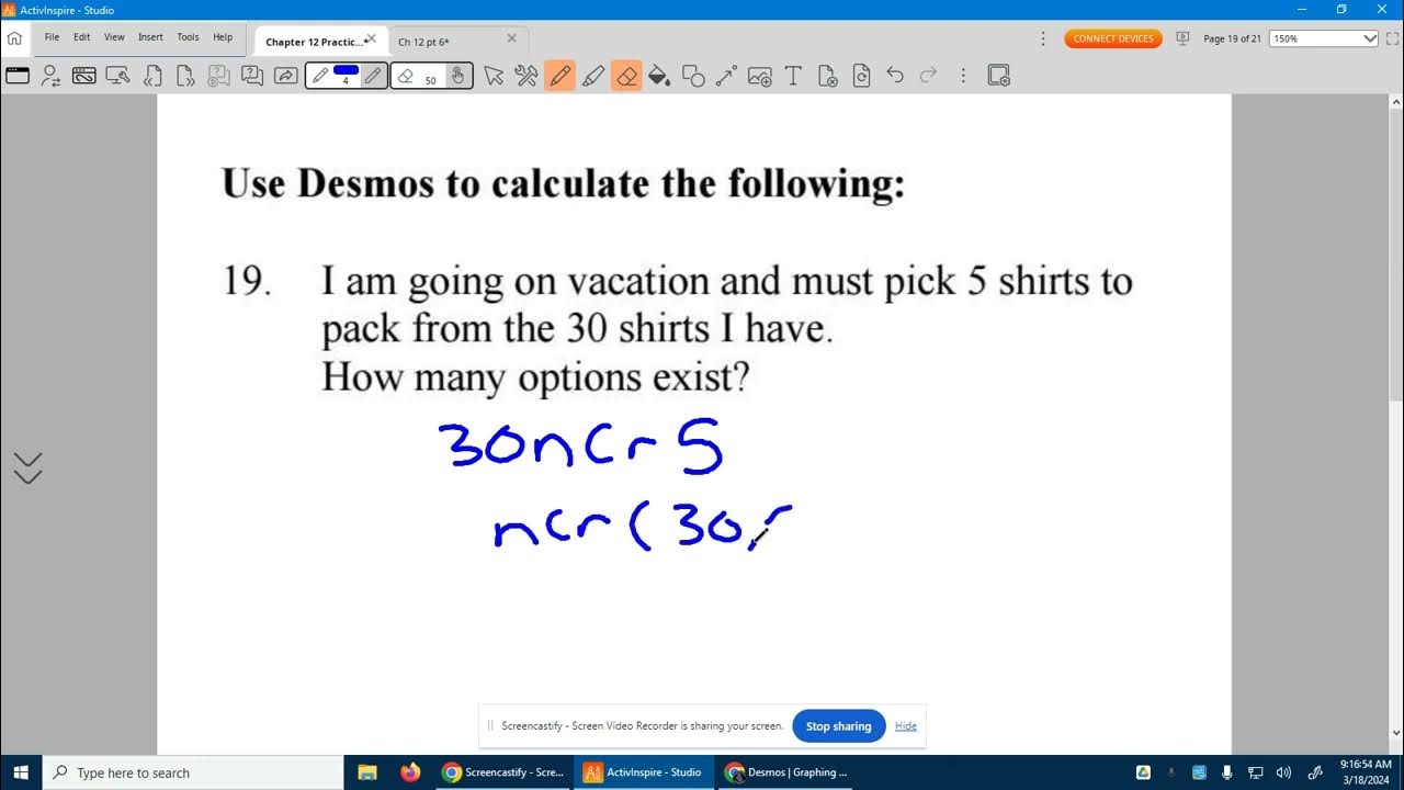 Algebra 2 Ch. 12 PT #19 - YouTube