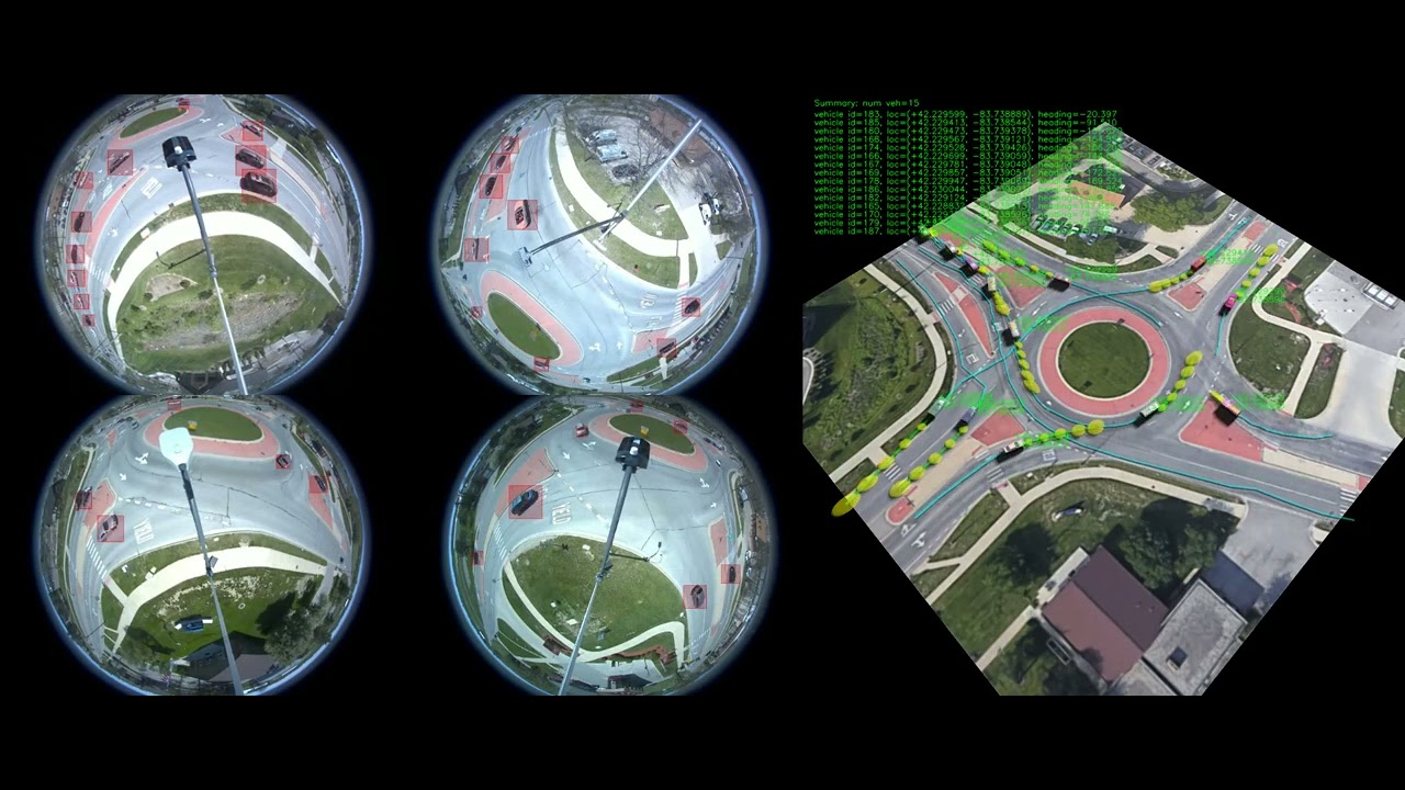Object Detection, Fusion, Tracking, and Prediction at Roundabout - YouTube