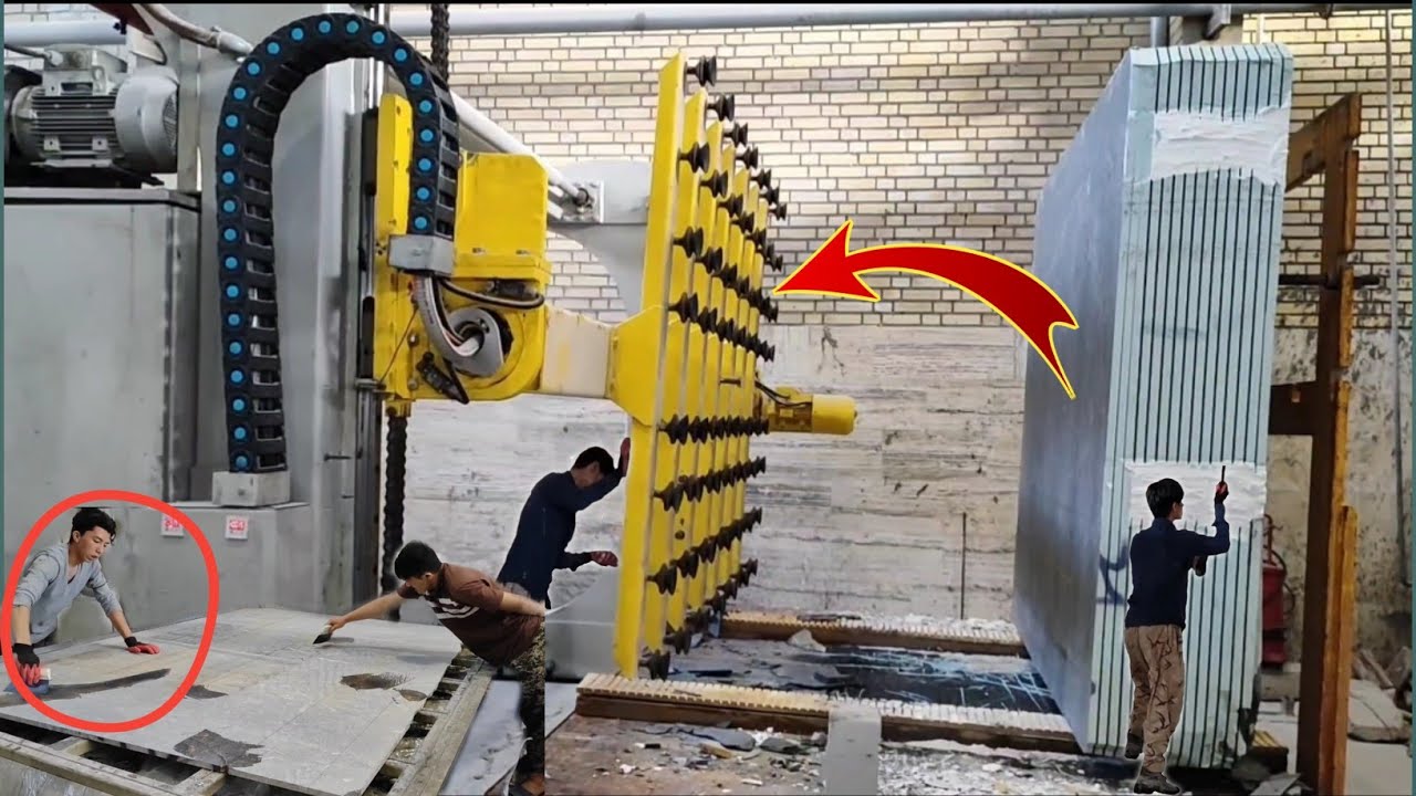 Amazing process | How to Manufacture building stone from mountain rocks ...