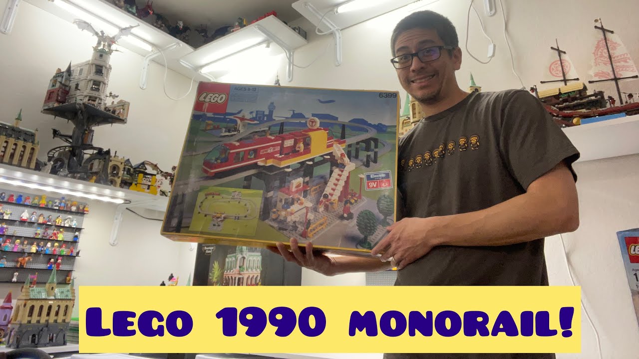 Lego 6399 vintage airport shuttle monorail 1990! - YouTube