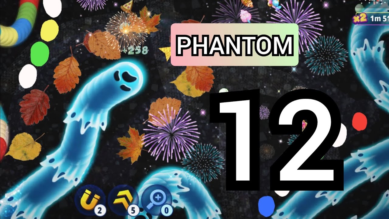 12.Worms Zone io→(PHANTOM )←Gameplay (Modded) - YouTube