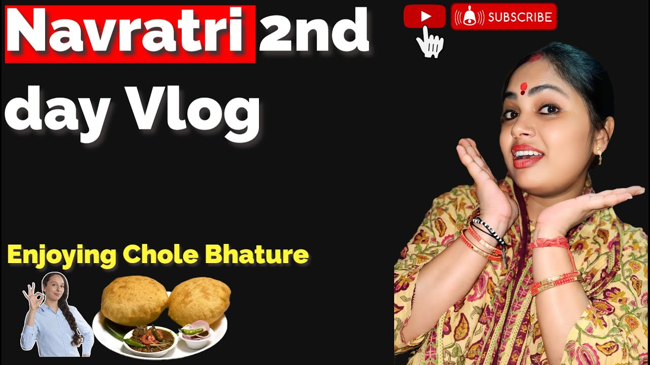 Navratri 2nd day Vlog With Chole Bhature || Official Anshu Rani - YouTube