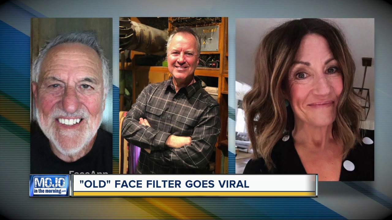 Mojo in the Morning: 'Old' face filter goes viral - YouTube