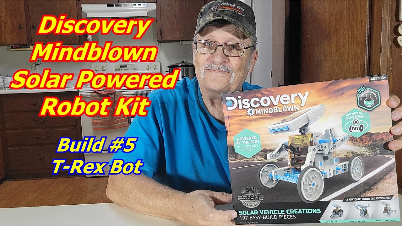 Discovery Mindblown Solar Powered Robot STEM Kit 12 in 1 Open Build Review #5 T-Rex Bot - YouTube
