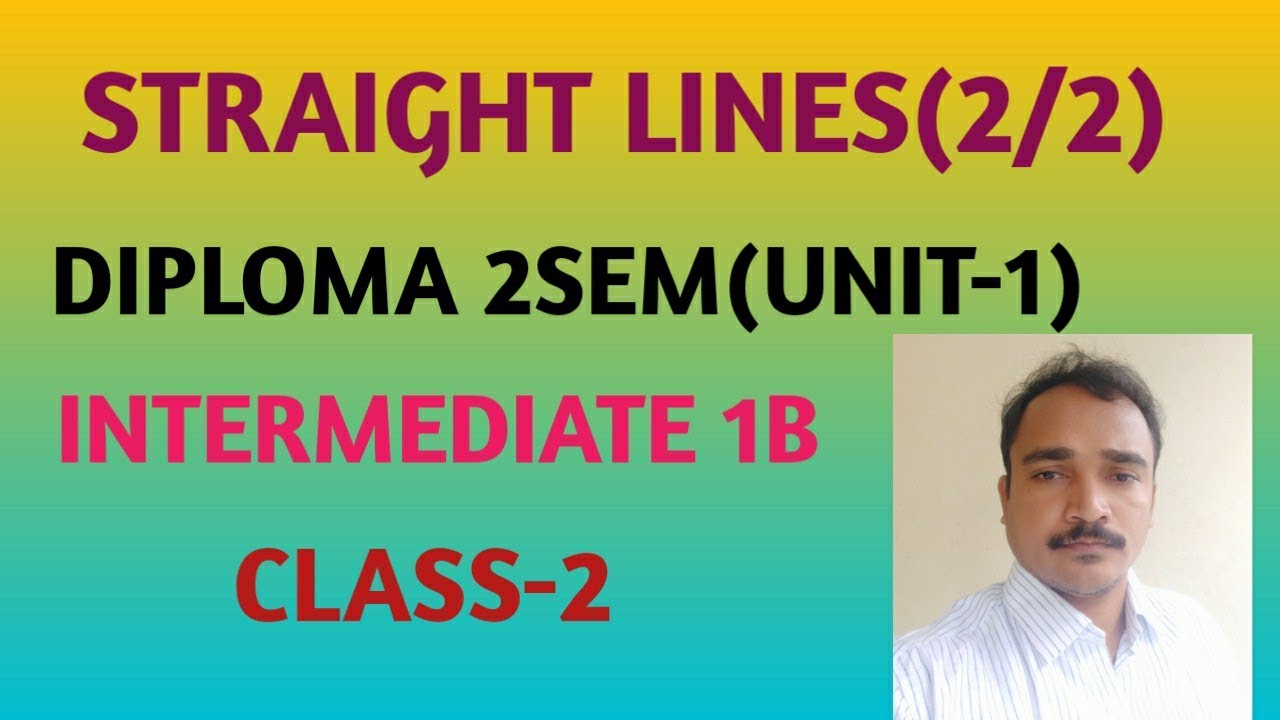 Straight Lines || maths || class 2|| srinivas maths academy - YouTube