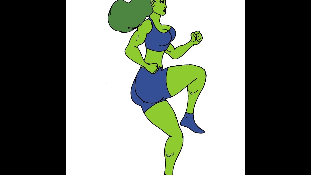 She-Hulk sexy workout - YouTube