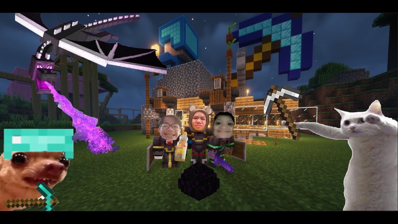 Minecraft | Chúng mình đã đánh được con Rồng Ender - YouTube