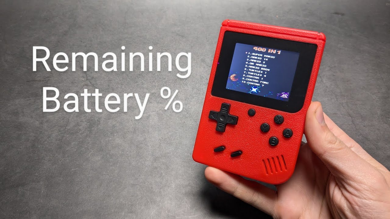 Can you See Remaining Battery Life % on Mini Gaming Console / 400 & 500 ...