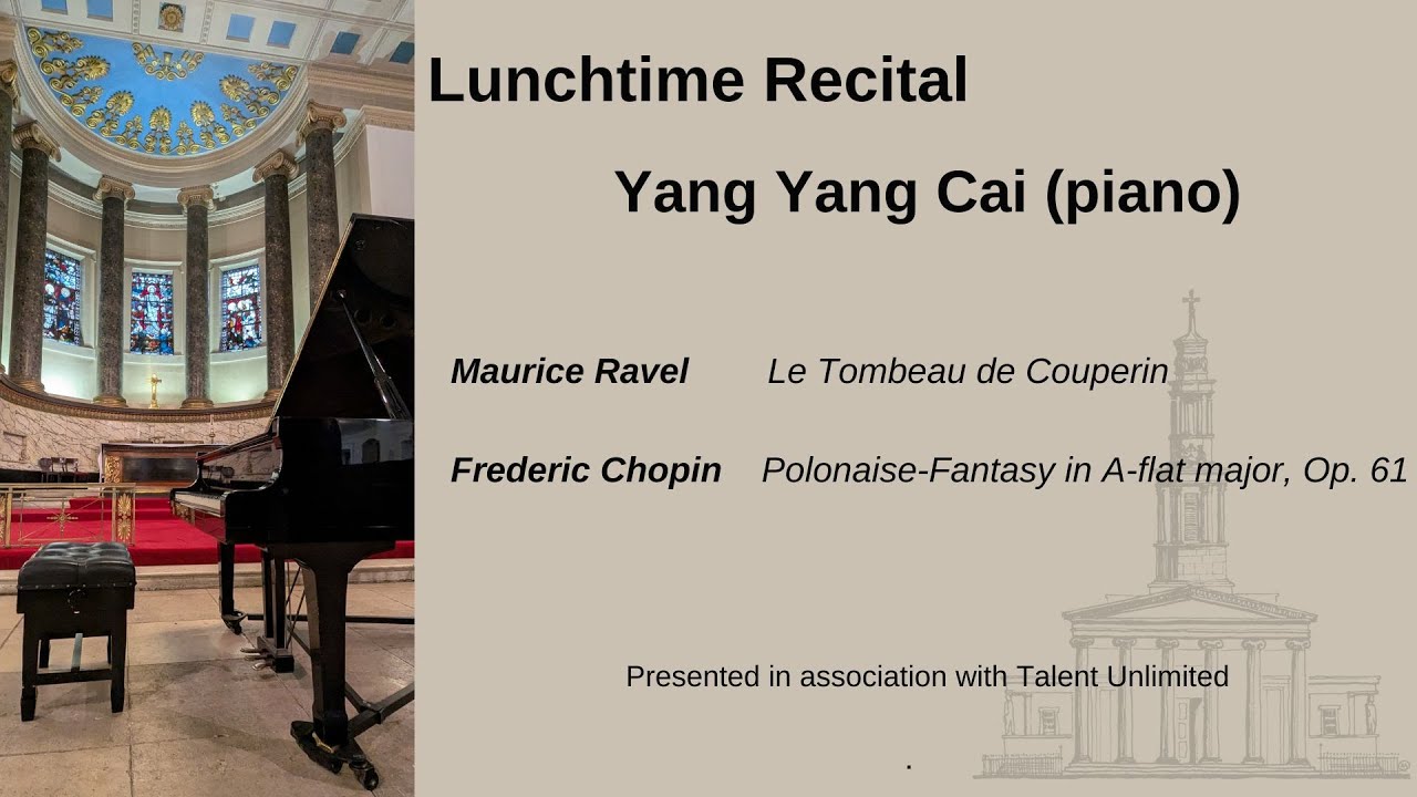 Lunchtime Concert - Yang Yang Cai (piano) - YouTube
