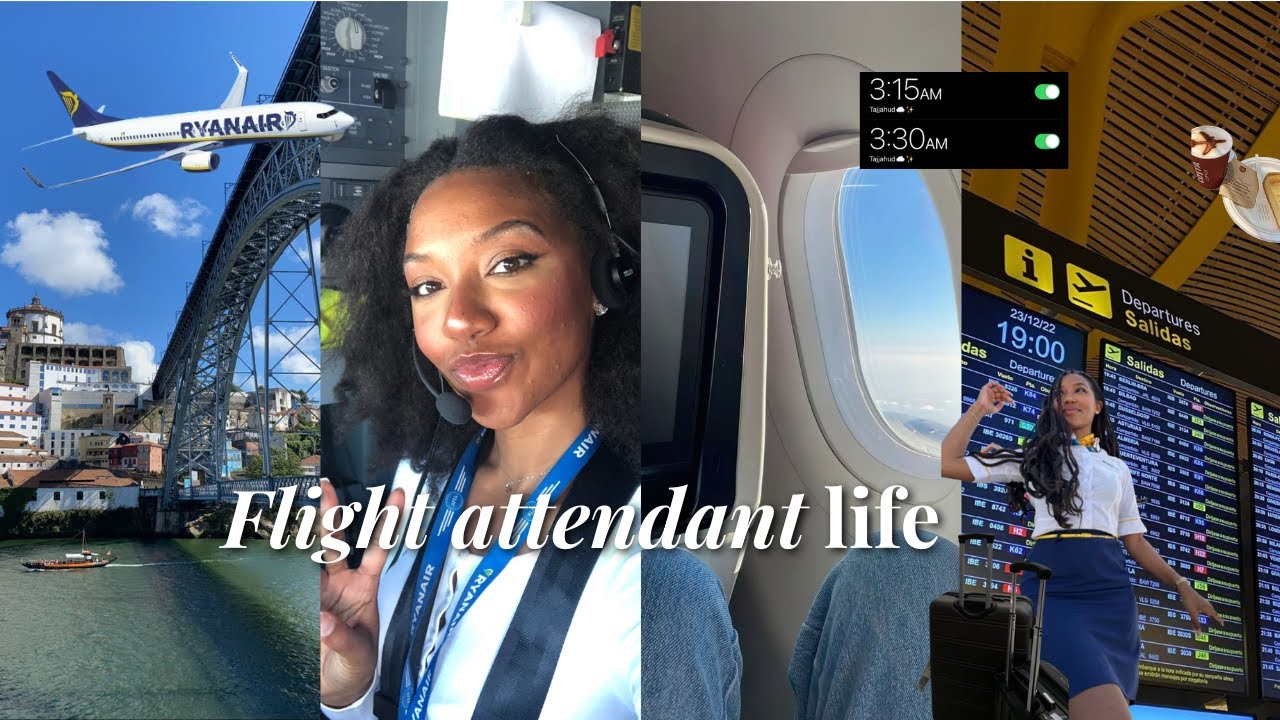 Flight Attendant Life- Ryanair | 3:00 AM Morning Routine, Airport Vibes ...