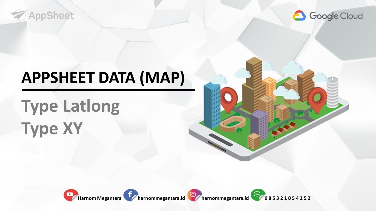 Appsheet Map "Type Latlong & Type XY" - YouTube