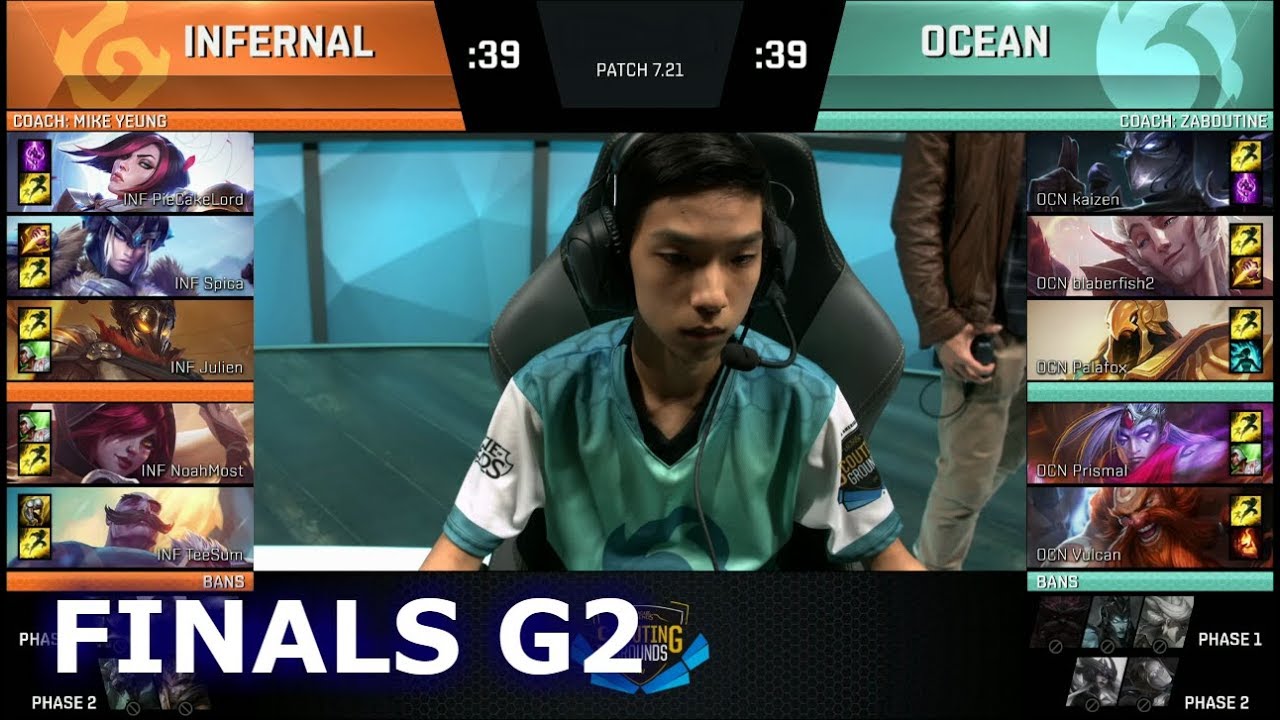 Team Ocean Drake vs Team Infernal Drake | Game 2 Finals of NA Scouting ...