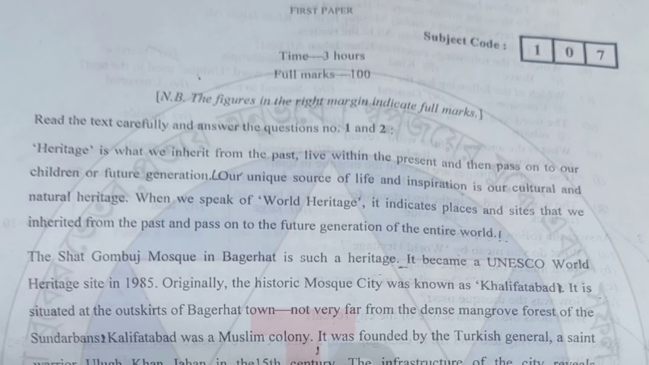 Ssc question 2020 English 1st Paper/ Mymensingh board এস এস সি পরীক্ষার ...