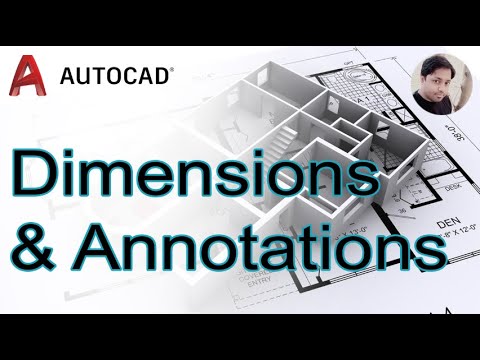 AutoCAD Tutorials - Dimensions & Annotations - YouTube