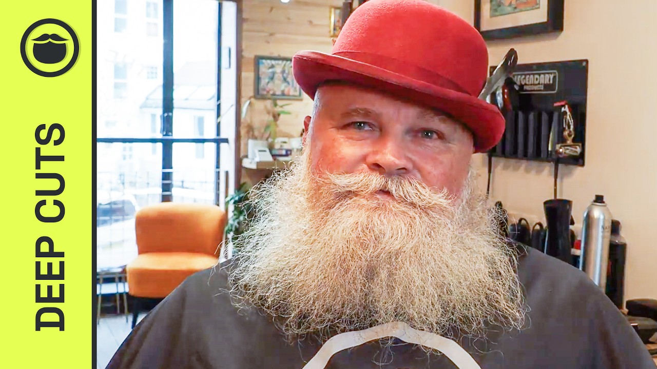 Bad Santa Thick White Beard Gets the Perfect Trim - YouTube