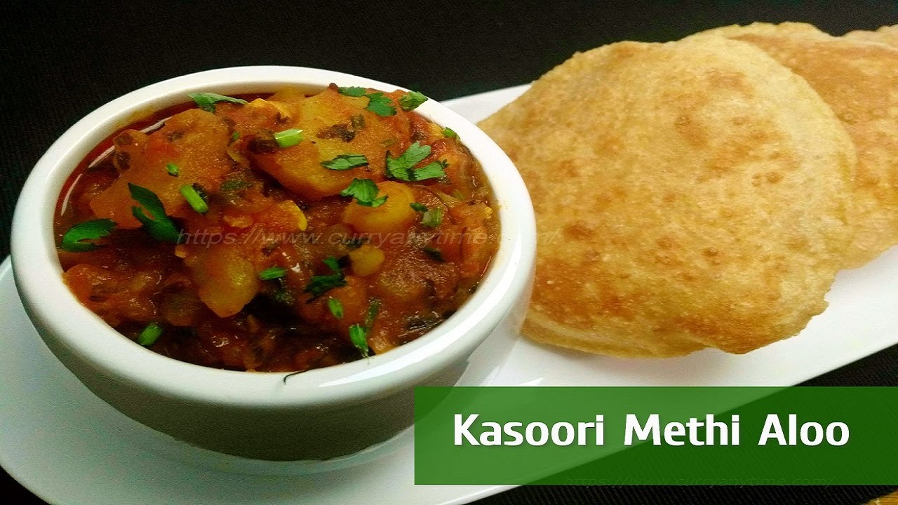 Kasoori Methi Aloo in 10 Minutes |Easy potato curry for poori | Methi ...