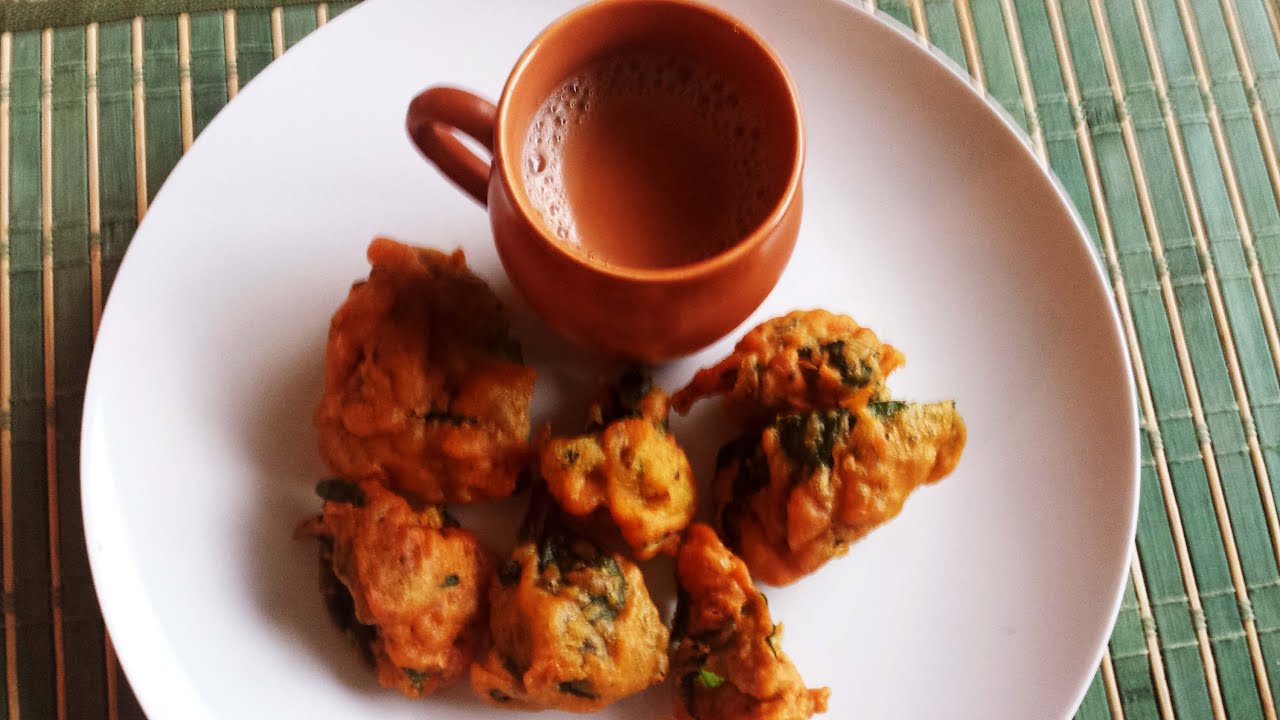 Palak Pakoda/Pakora| Crispy Spinach Fritters| Tea-Time Snack| Vegan ...