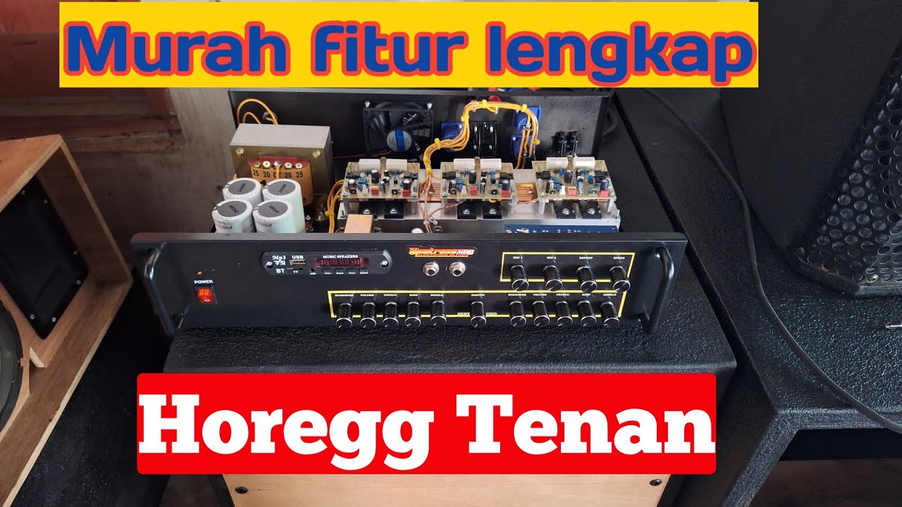 Power Amplifier 3 channel 10A ct42, rumahan, tahlilan, yasinan joss - YouTube