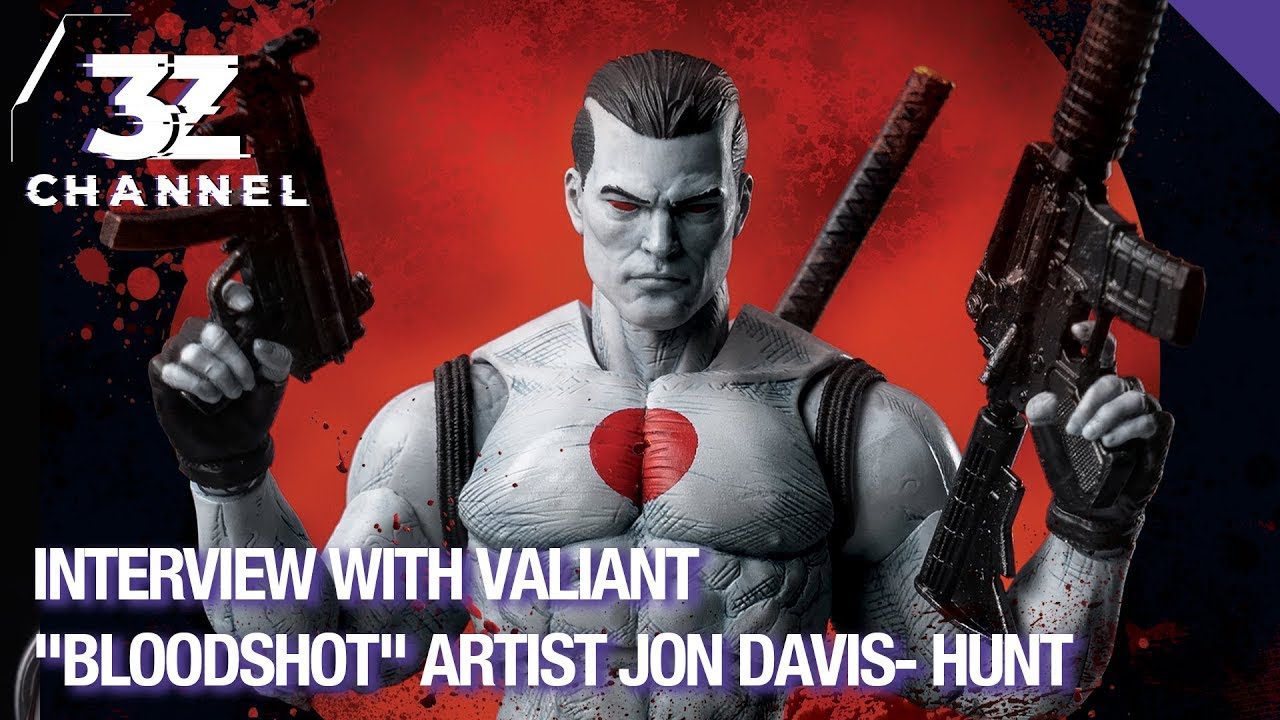 Interview with Valiant "Bloodshot" Artist Jon Davis- Hunt - YouTube
