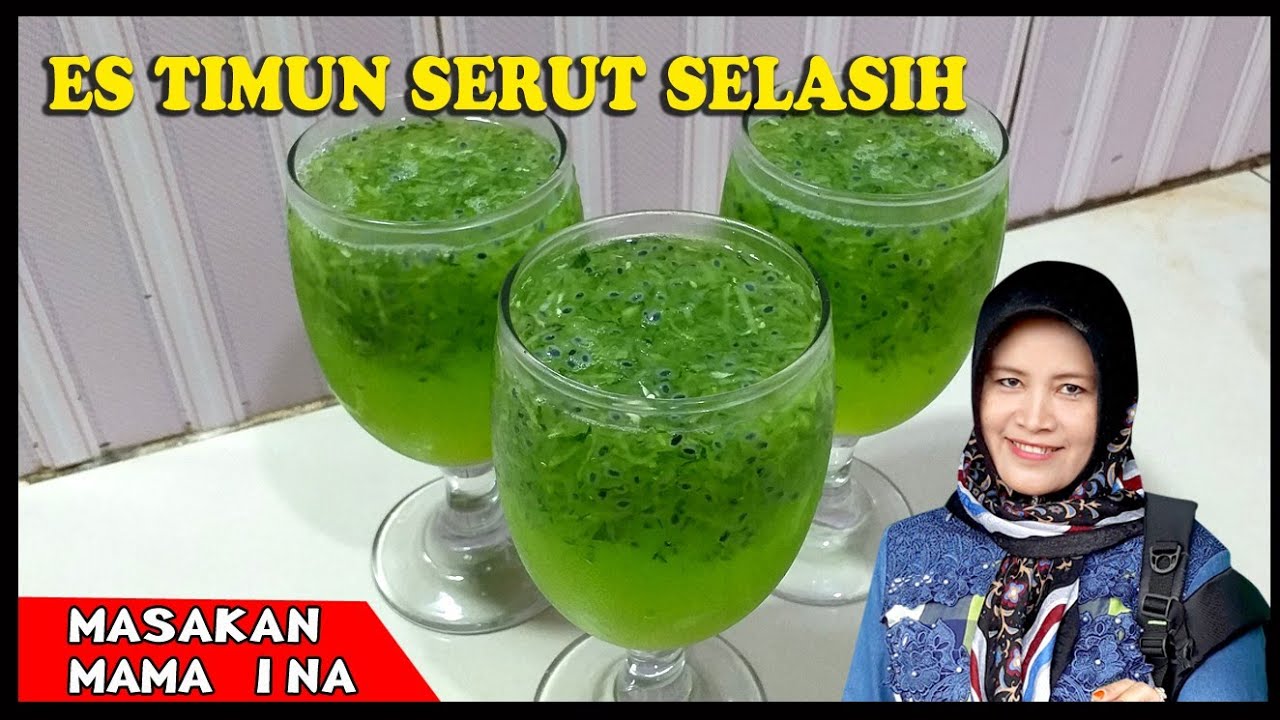 Resep Es serut timun selasih super segar untuk buka puasa - YouTube