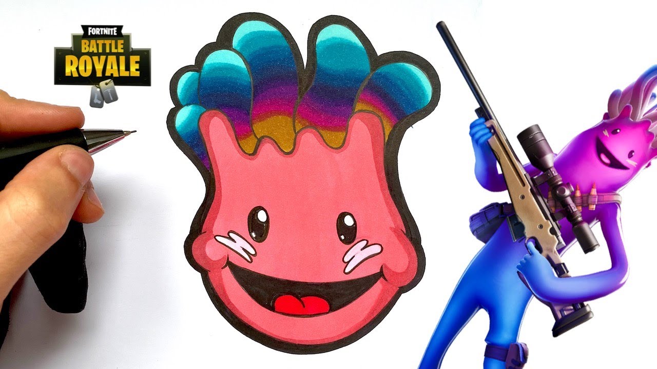 HOW TO DRAW JELLIE SKIN FORTNITE - YouTube
