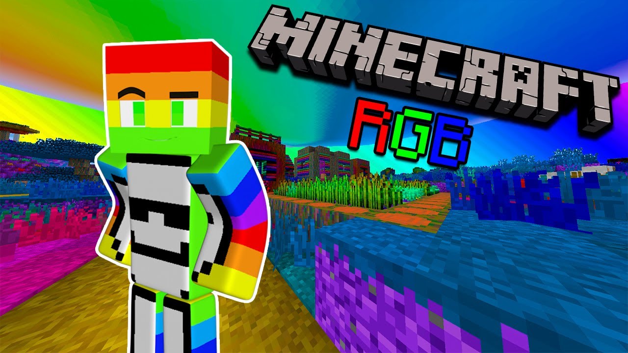 ME PASO MINECRAFT, PERO ES FULL RGB 🔴🟢🔵 - YouTube