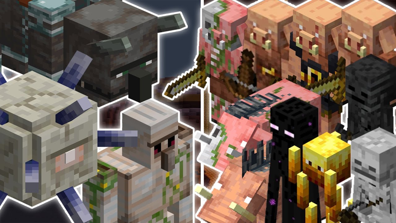 BIG MOB TEAM VS NETHER TEAM | MINECRAFT - YouTube