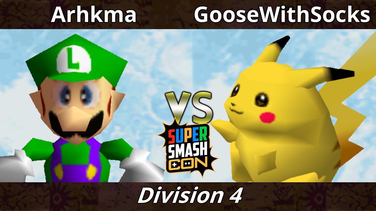 SSC 2022 Division 4 - Arhkma (Luigi) Vs. GooseWithSocks (Pikachu) SSB64 ...