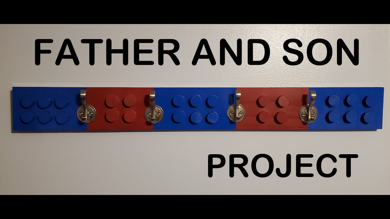 Legos Coat Rack - Scroll Saw Project - YouTube