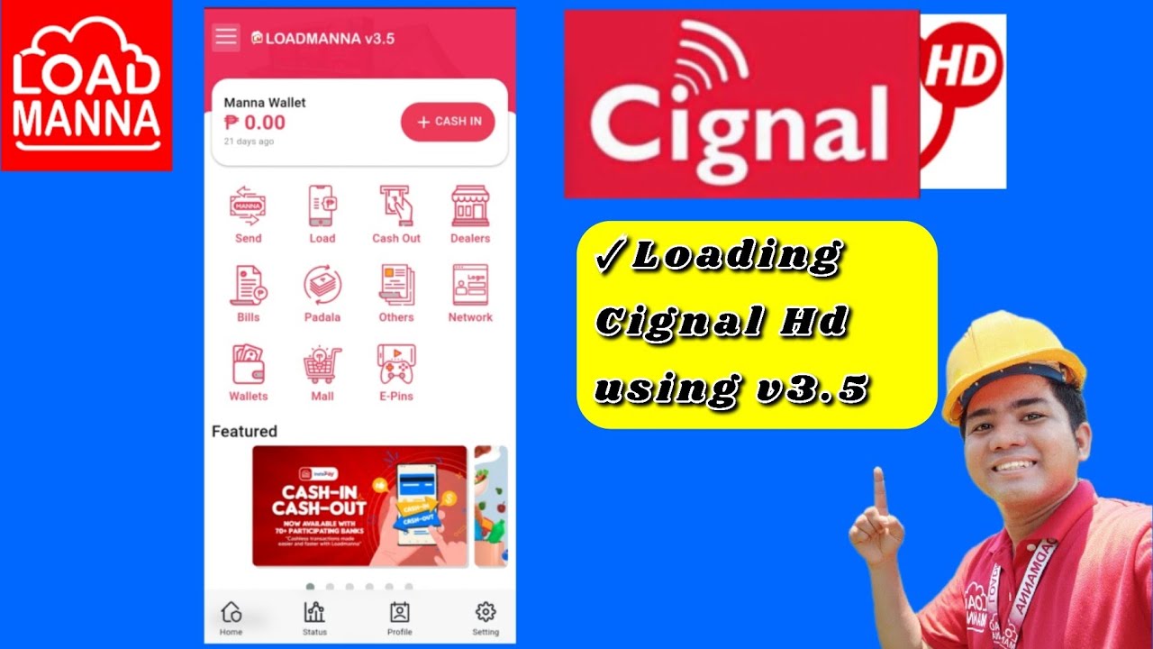 How to load Cignal HD using Load Manna v3.5? | iManna Tv Mindoro - YouTube