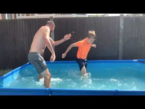 Destroying my dad in a wrestling match HOTTEST DAY Of THE YEAR
