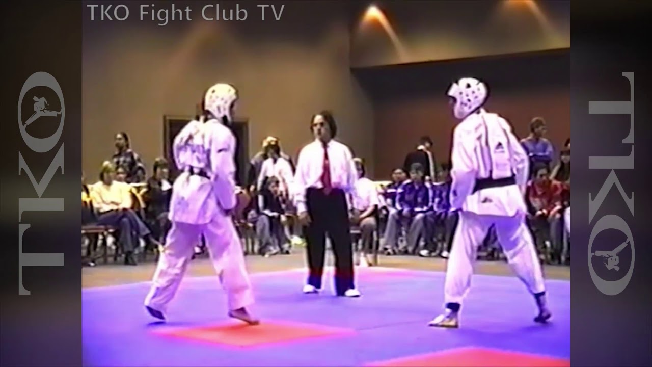 Tim Thackery Vs Craig DeRosa - 90s Taekwondo - Old School - YouTube