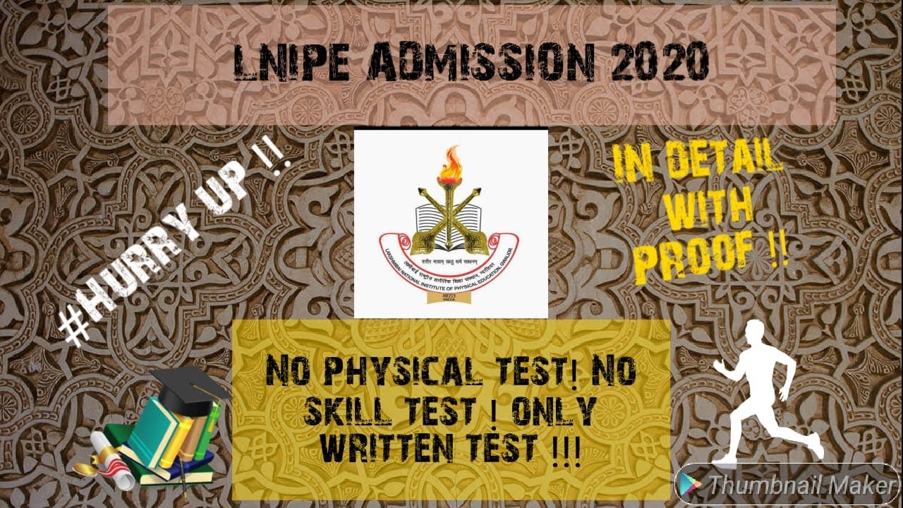 LNIPE ADMISSION PROCEDURE LATEST UPDATED || BIG CHANGES ||LNIPE ...