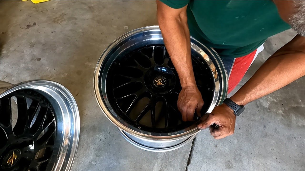 How to change your lip on a 3 piece wheel diy by Raff - YouTube