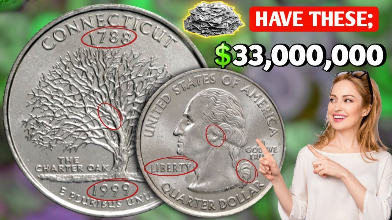 Rare 1999 P Connecticut Quarter Errors You Should Know About | Valuable ...