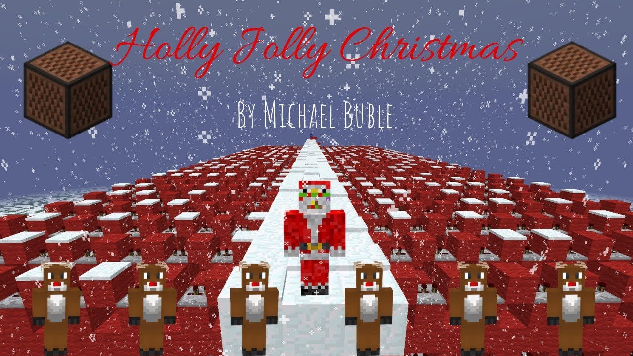 Holly Jolly Christmas Note Block Cover (W/Lyrics) - YouTube