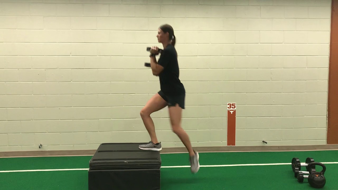 Goblet Transverse Step Up - YouTube