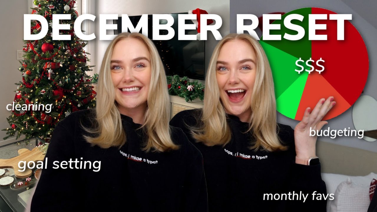 DECEMBER MONTHLY RESET 2023: goal setting, monthly favorites, cleaning ...