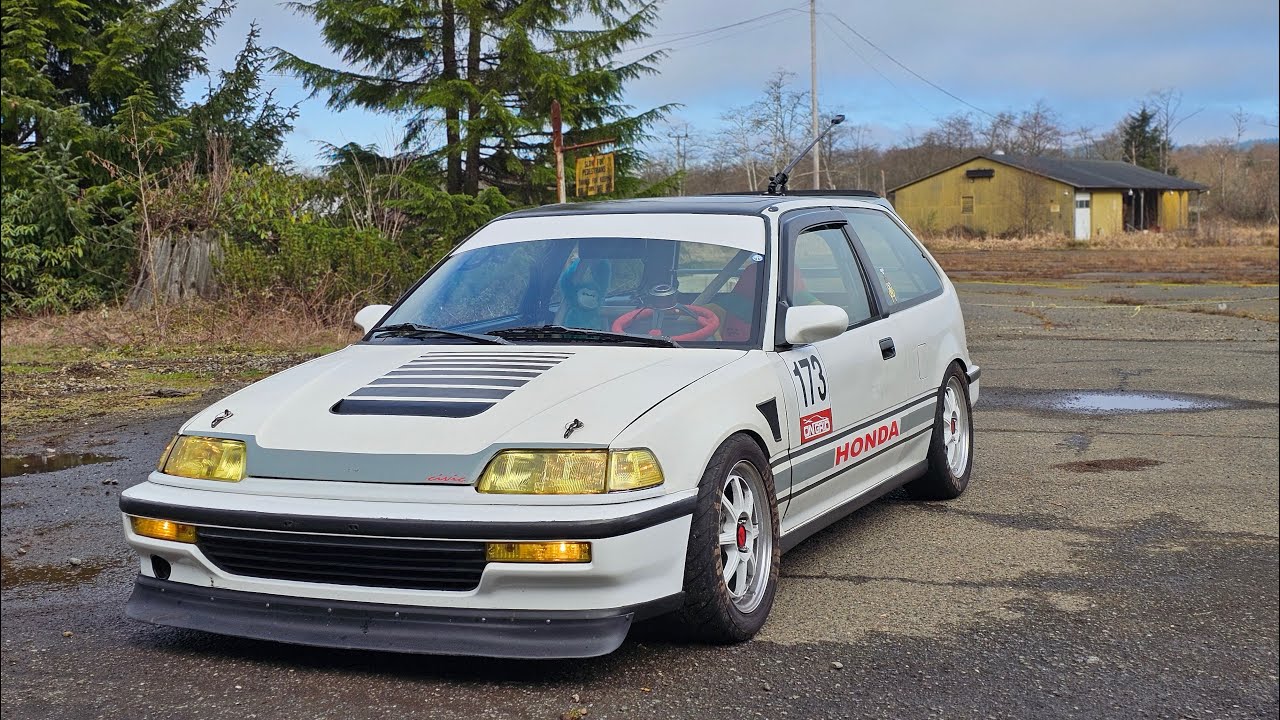 High Speed Back Road Driving | B20 VTEC Honda Civic EF Hatch - YouTube