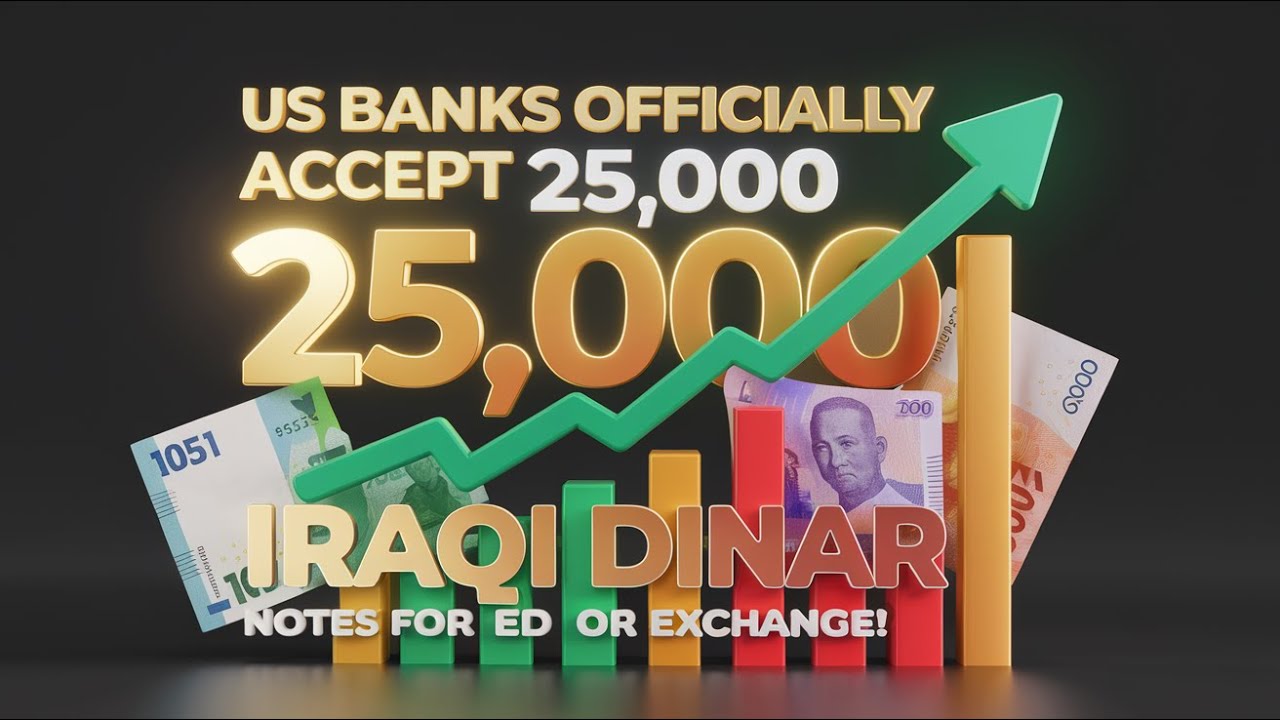 Huge News: US Banks Officially Accept 25,000 IQD Notes for Exchange! 📈 ...