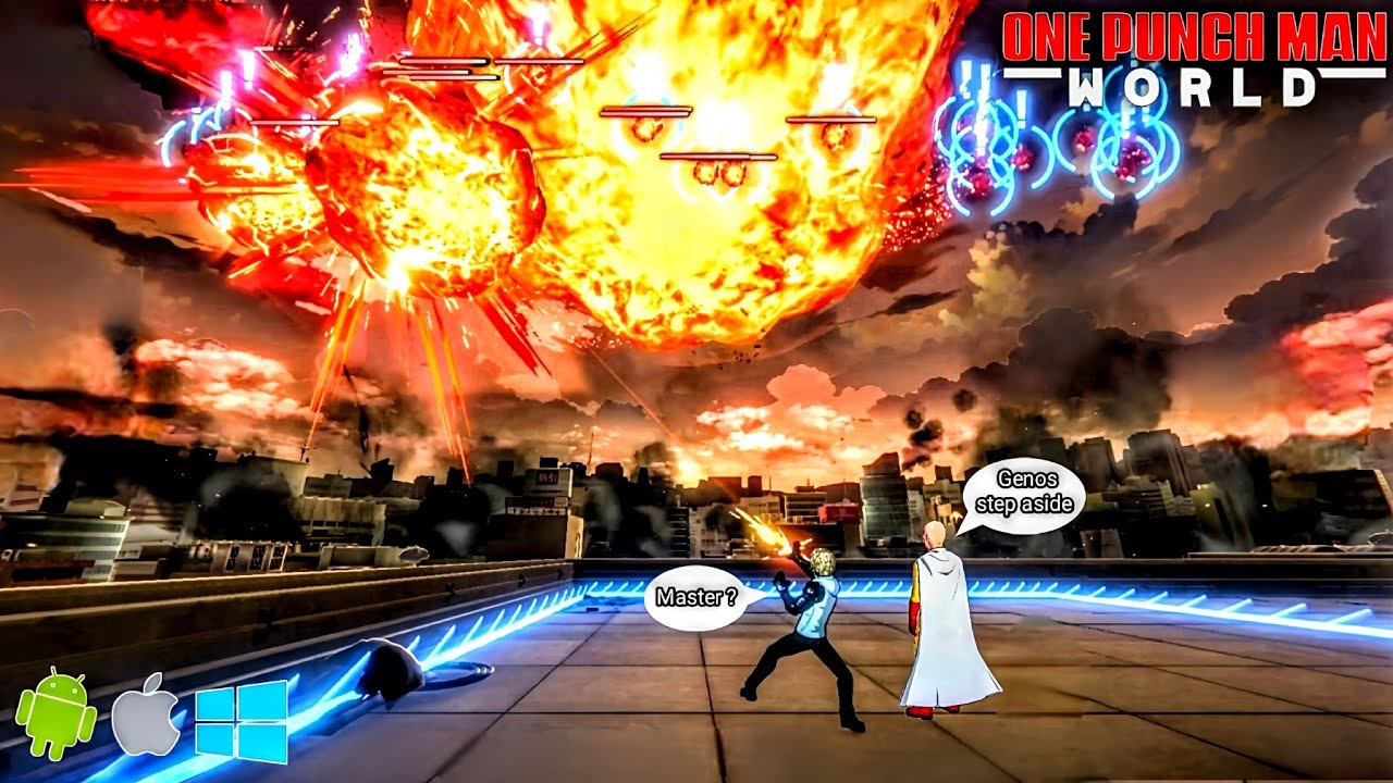 Saitama VS Giant Meteor | One Punch Man World - YouTube