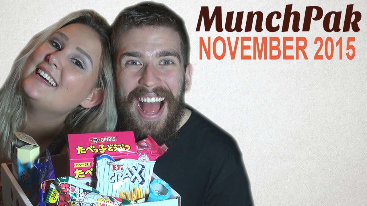 MunchPak Unboxing w/ DanQ8000 And Tara - November 2015 | DanQ8000 - YouTube