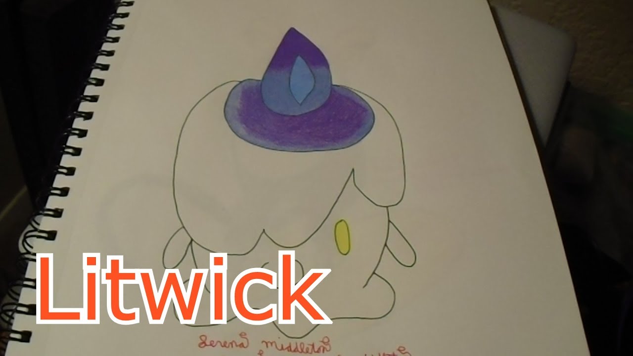 Litwick-Pokemon Drawing - YouTube