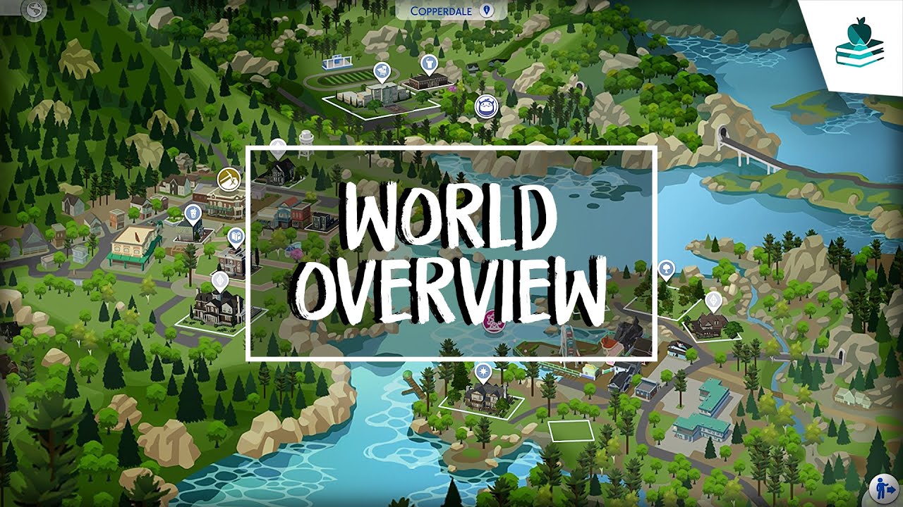 COPPERDALE WORLD OVERVIEW 😍 | The Sims 4 High School Years - YouTube