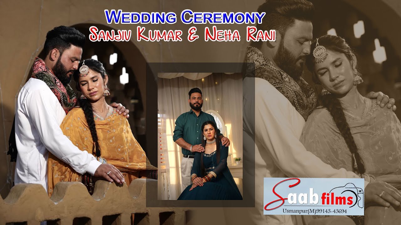 🔴Live Wedding Ceremony of Sanjiv Kumar 💖💖 Neha Rani || Saab Films Usman ...
