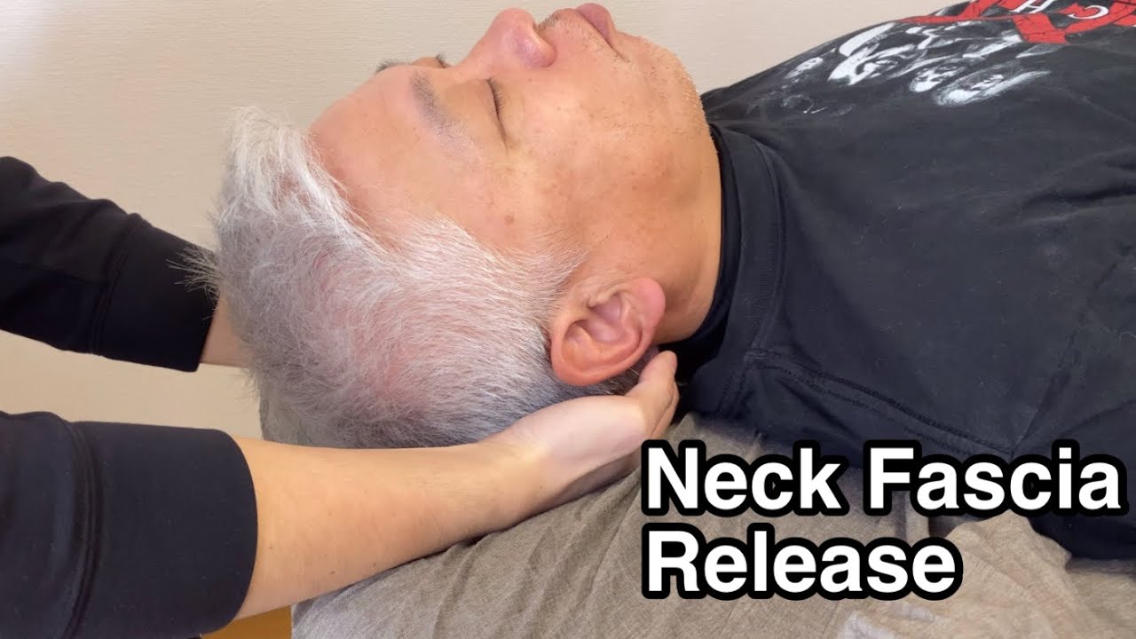 Myofascial release for stiff neck - YouTube