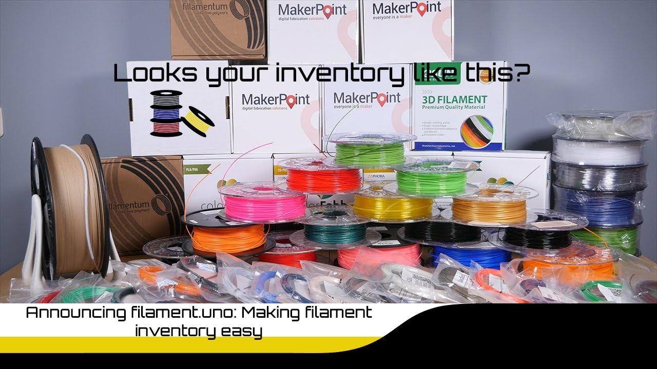 Announcing filament.uno: Making filament inventory easy - YouTube