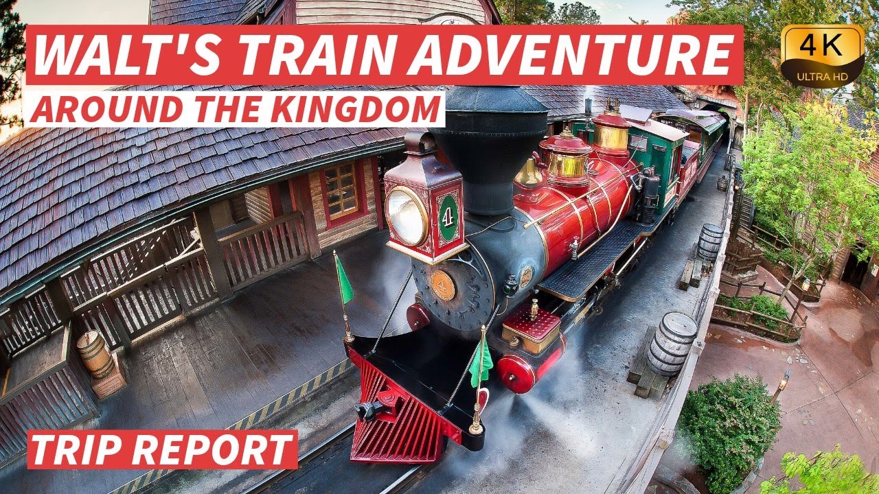 【4K】Walt Disney World Railroad | Full Magic Kingdom Train Journey ...